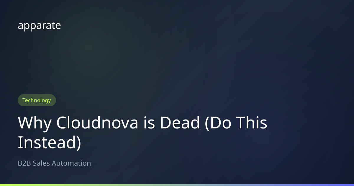 Why Cloudnova is Dead (Do This Instead) | Apparate Blog