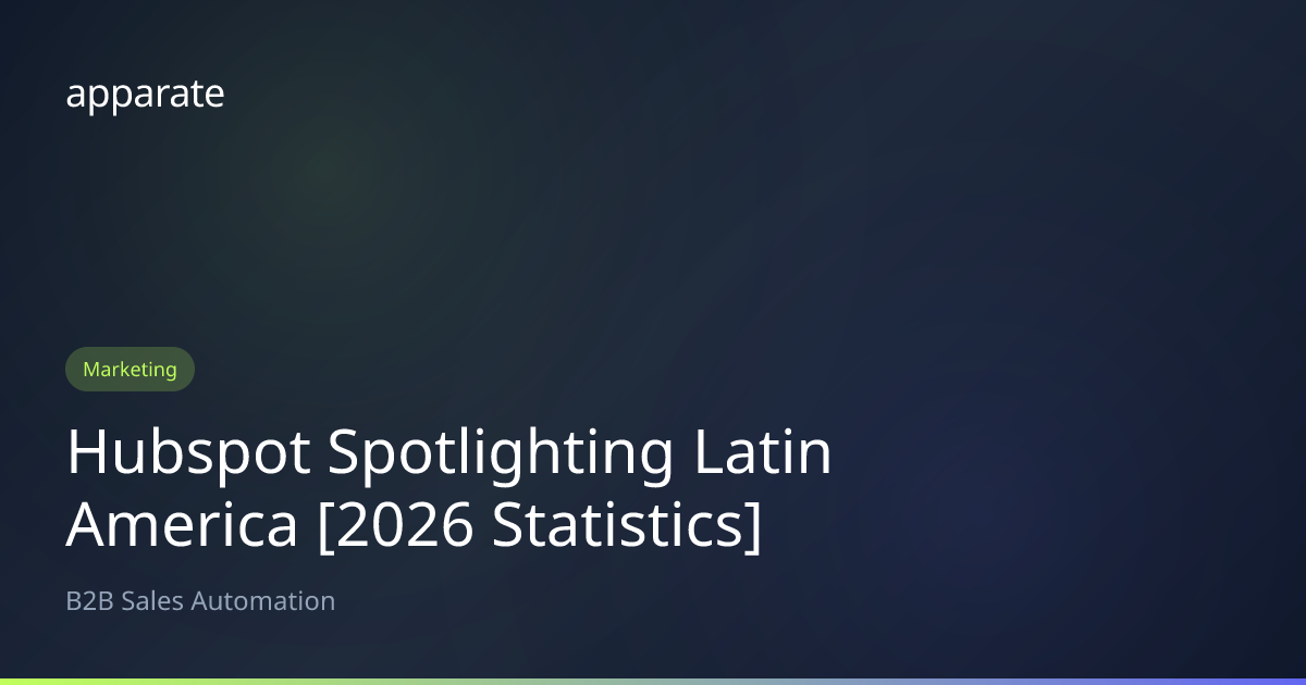 Hubspot Spotlighting Latin America [2026 Statistics] | Apparate Blog